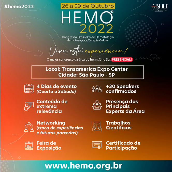 14º Simpósio de Farmácia em Hematologia e Hemoterapia do HEMO 2022 ...